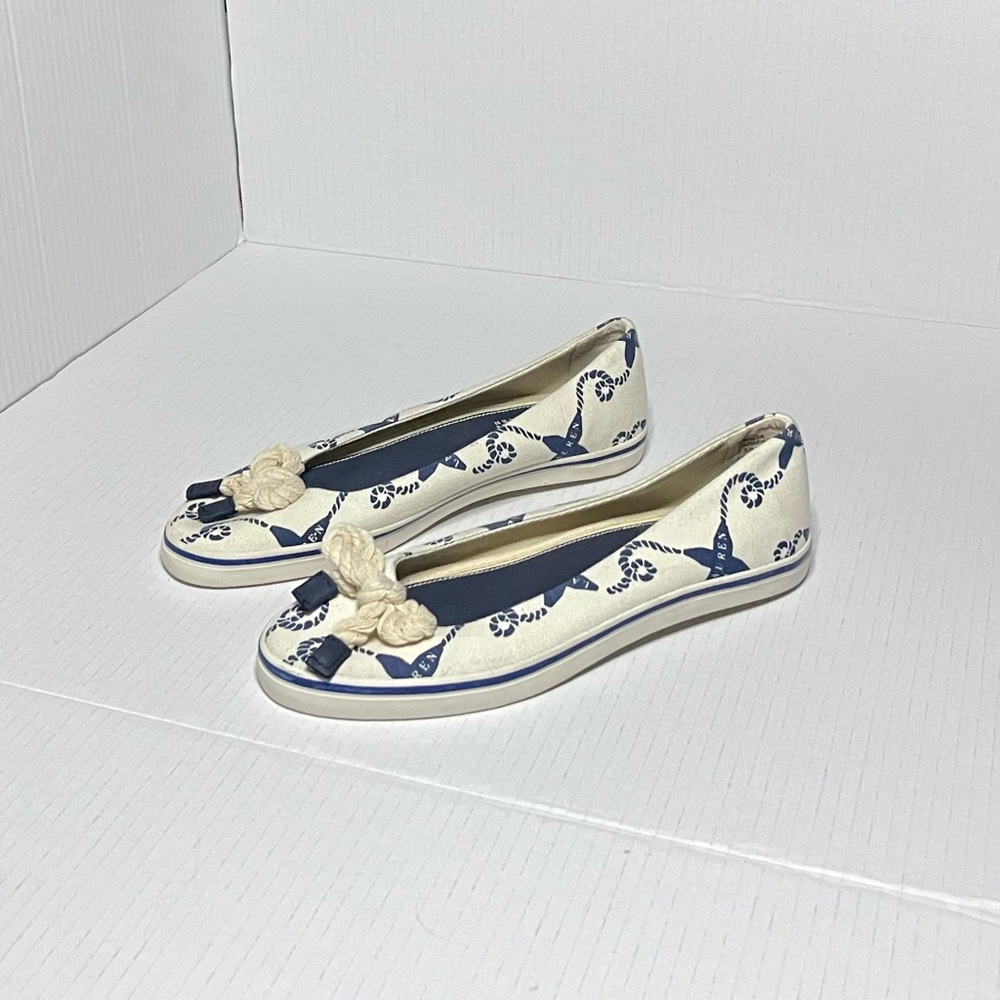 Lauren Ralph Lauren Nautical Ballet Flats - Gem